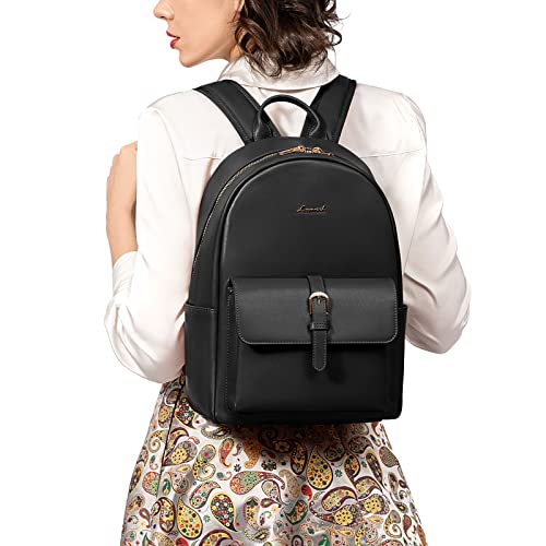 LOVEVOOK Leather Backpack Purse for Women, Casual Backpack, Cute PU Satchel Backpack, Water Resistant Travel Backpack, Fashion Purse