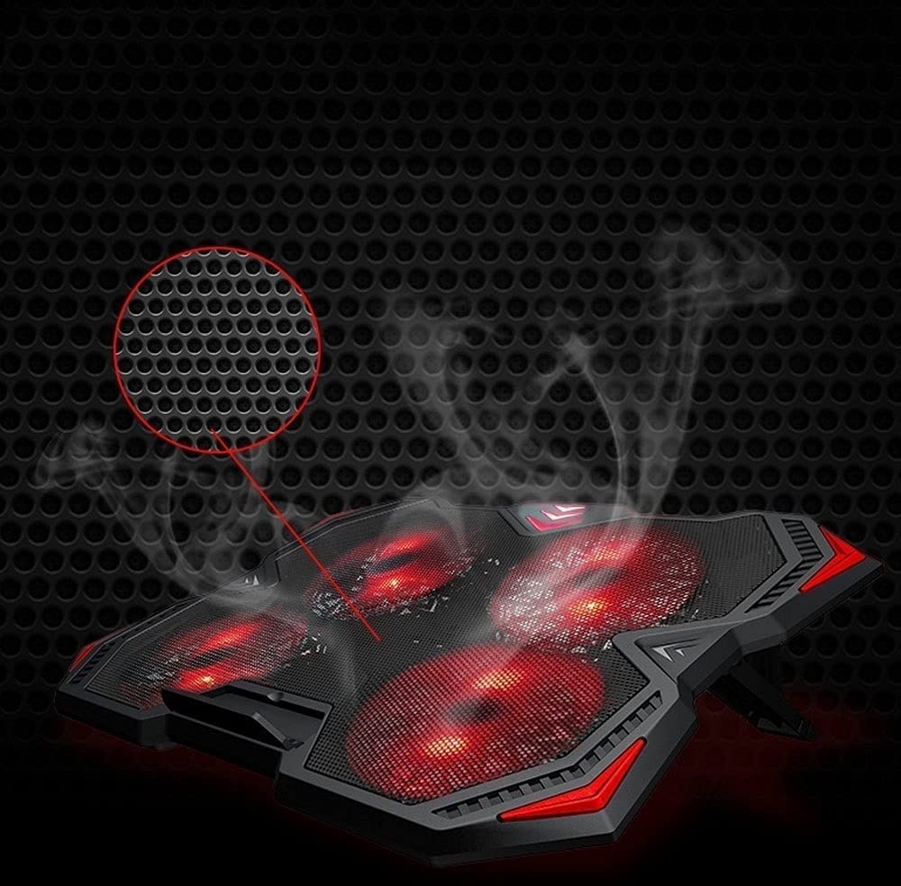 Laptop Cooling Pad Laptop Cooler Stand with 4 Quiet Fans Laptop Cooling Fan for 12-17 Inch Gaming Laptop Computer Cooling Pad