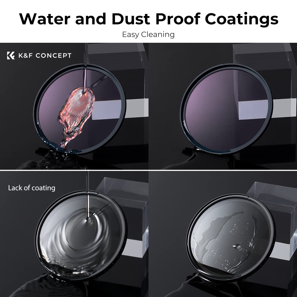 K&F Concept 82mm Clear-Natural Night Filter Light Pollution Reduction Filter for Night Sky/Star (Nano-X Series)