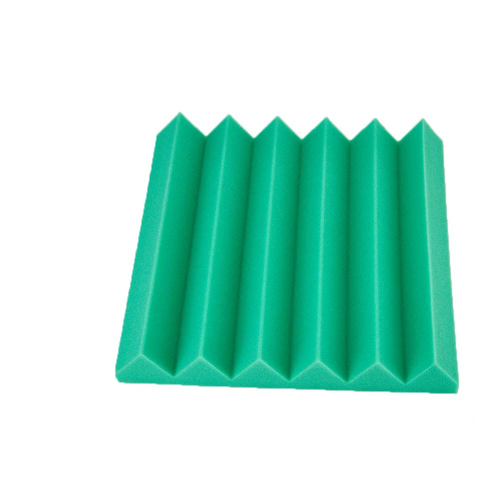 HWLIYUTAI 48Pack Black&Green Acoustic Foam Panels 2" X 12" X 12" Soundproofing Studio Foam Wedge Tiles Fireproof - Top Quality - Ideal for Home & Studio Sound Insulation (48Pack, Black&Green) …