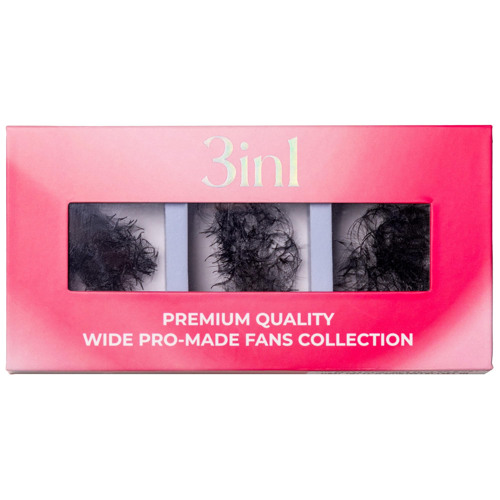 LLBA Promade Mix 750 Fans | Handmade Volume Eyelashes | Multi Selections From 5D To 12D | C CC D Curl | Thickness 0.03~0.1 mm | 9-18mm Length | Long Lasting | Easy Application 10D-0.03 D 11-12-13mm