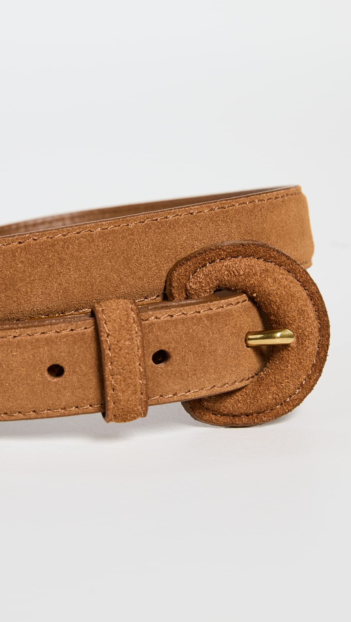 Madewell Women's Suede Covered Belt, Timberbeam, Tan, Brown, L