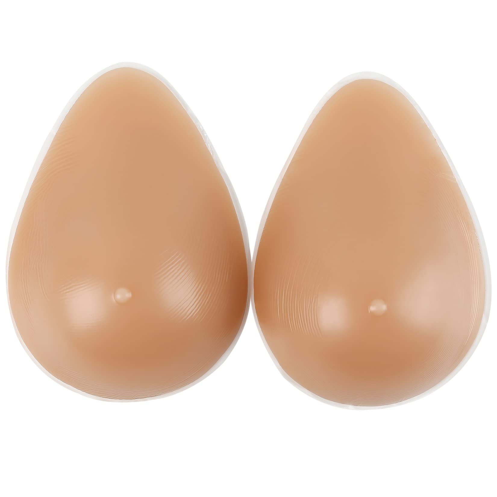 IVITA One Pair A Cup Teardrop Shape Silicone Breast Forms Fake Boobs for Mastectomy Prosthesis Crossdressers Transgender Bra Pads Inserts Suntan