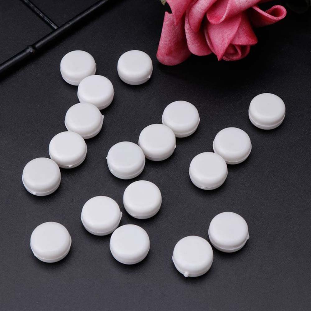 LOTOWELZON 100pcs Includes 50pcs 22mm/0.8inch and 50pcs 18mm/0.7inch Plastic Flat Round Noise Maker Insert Rattle Toy Squeaker Rattle Repair Fix for Pet Dog