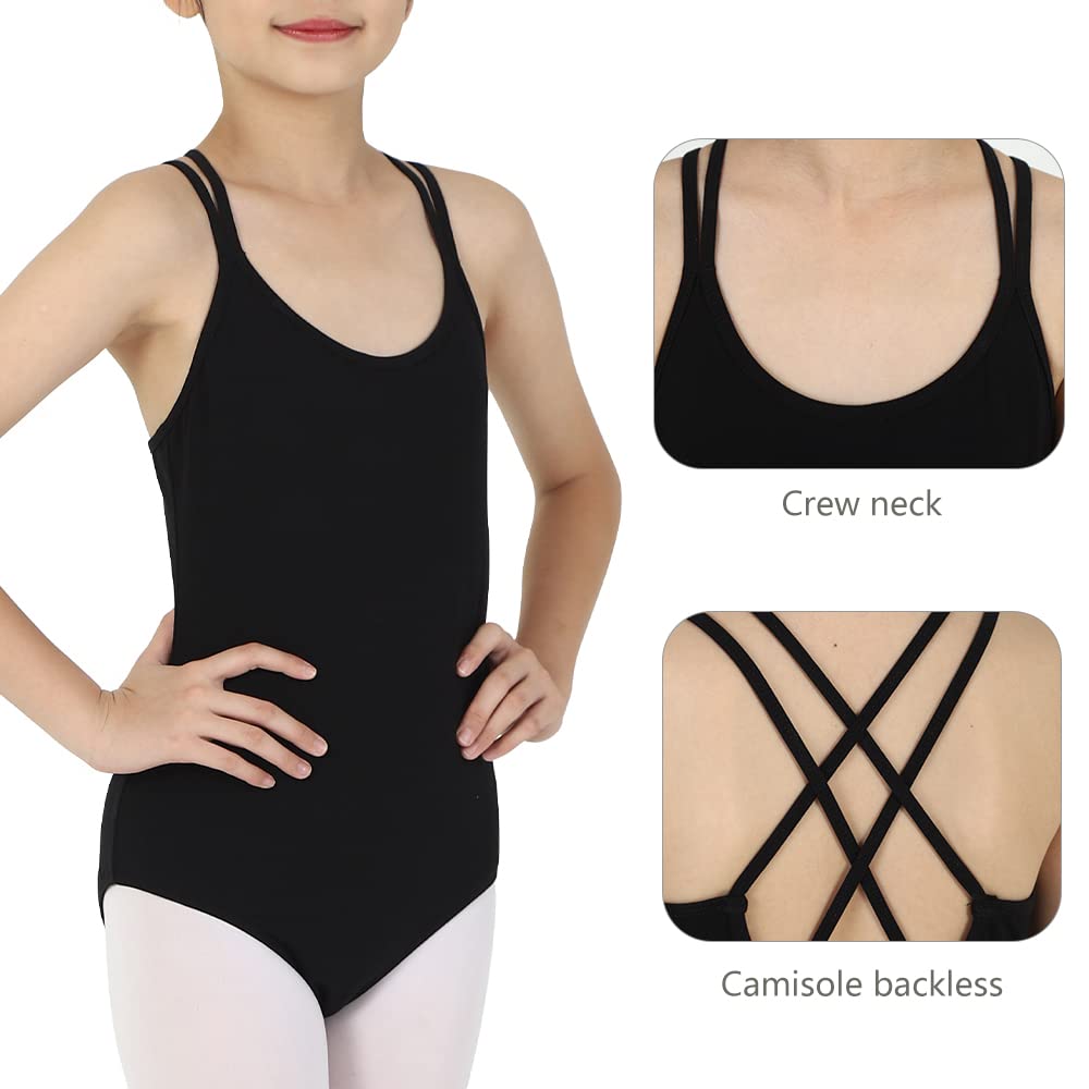 Leotard for Girls Ballet Dance Back Cross Gymnastics Camisole