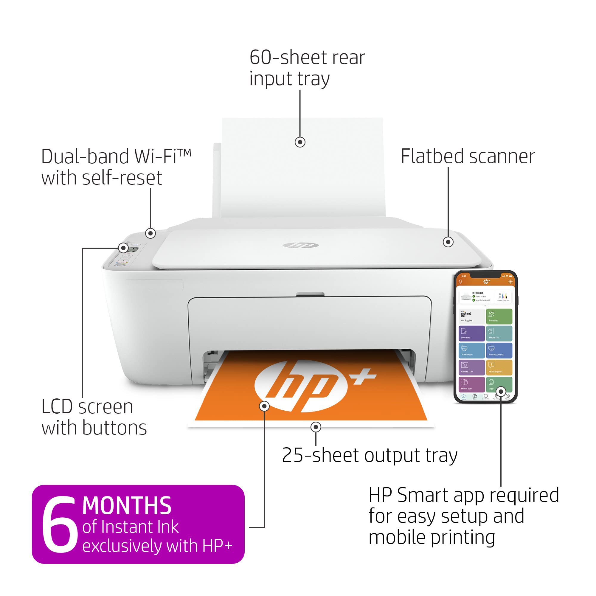 HP DeskJet 2742e Series Inkjet Color All-in-One Print
