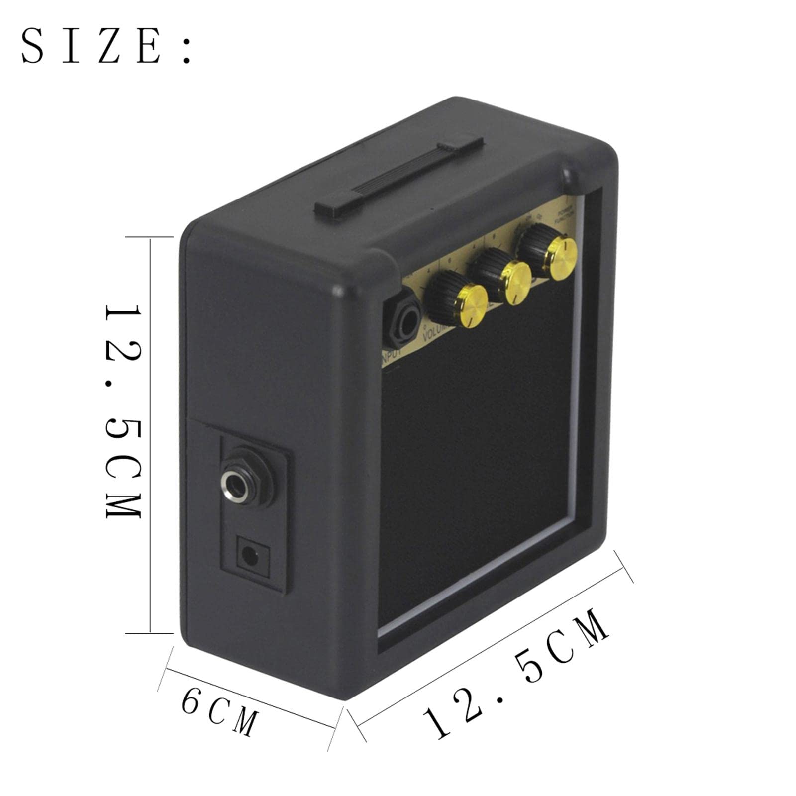 Jili Online Mini 3 Watt 9V Battery Powered Amp Amplifier Speaker for Acoustic/Electric Guitar Ukulele High-Sensitivity with Volume Tone Control, 019f94d76dd49dd266bcc1e5b1aef2fb