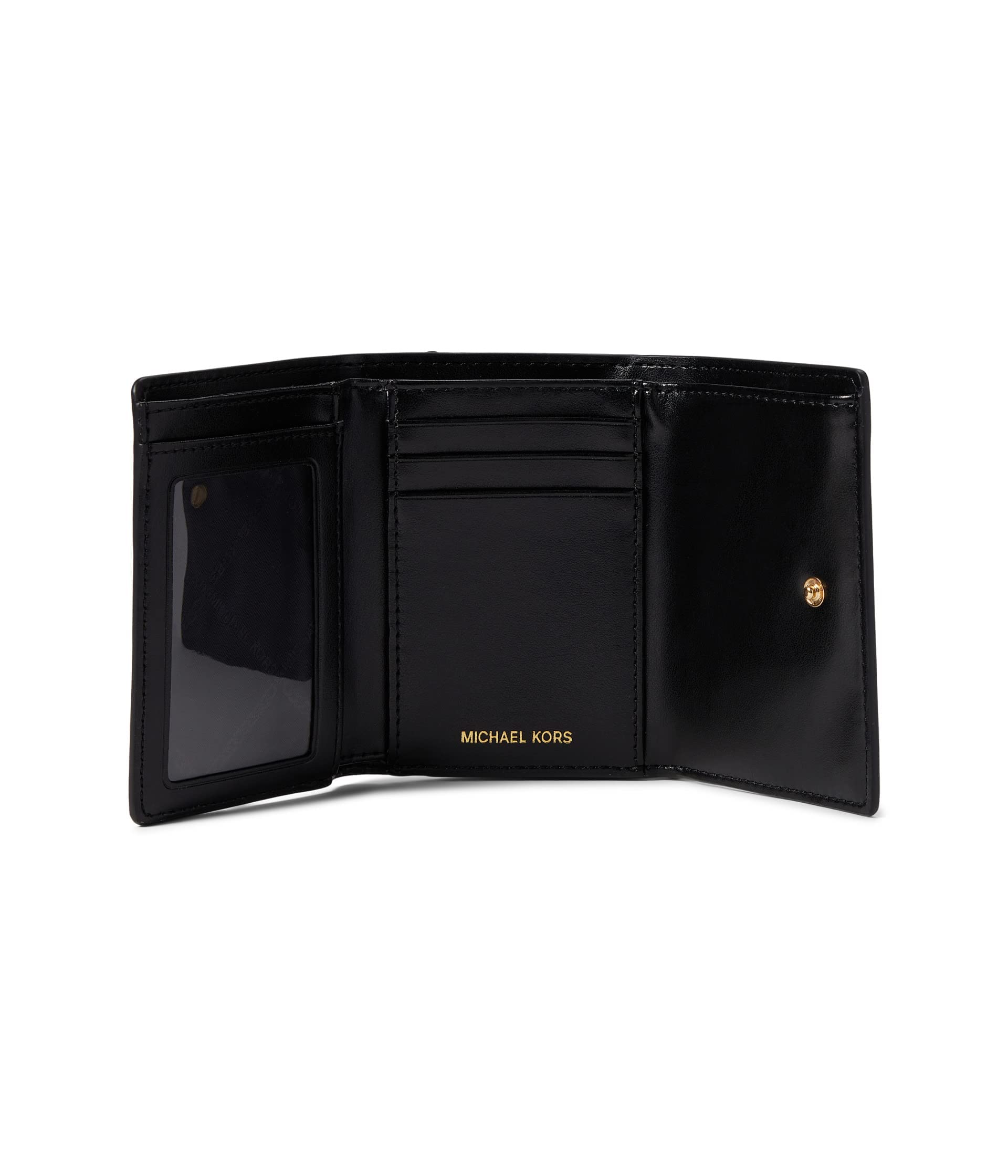 Michael Kors Parker Medium Flap Trifold Black One Size