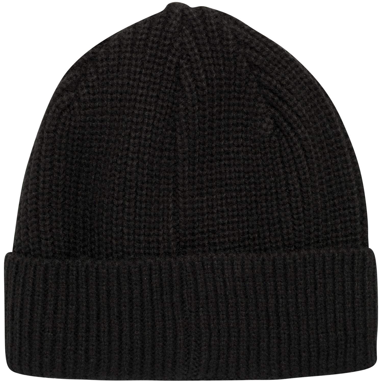 Hurley Men's Cuffed Beanie - Loose Knit Winter Hat, Size One Size, Black