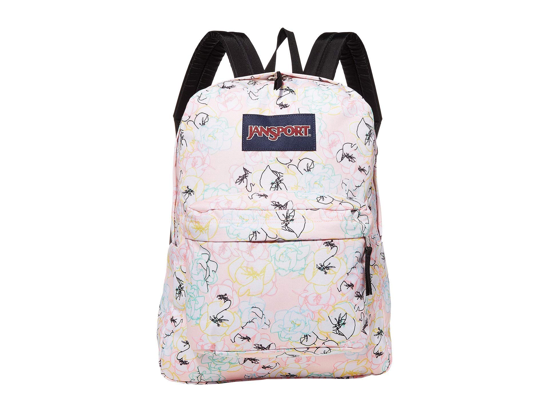 JanSport SuperBreak Coral Sketch Floral Print One Size