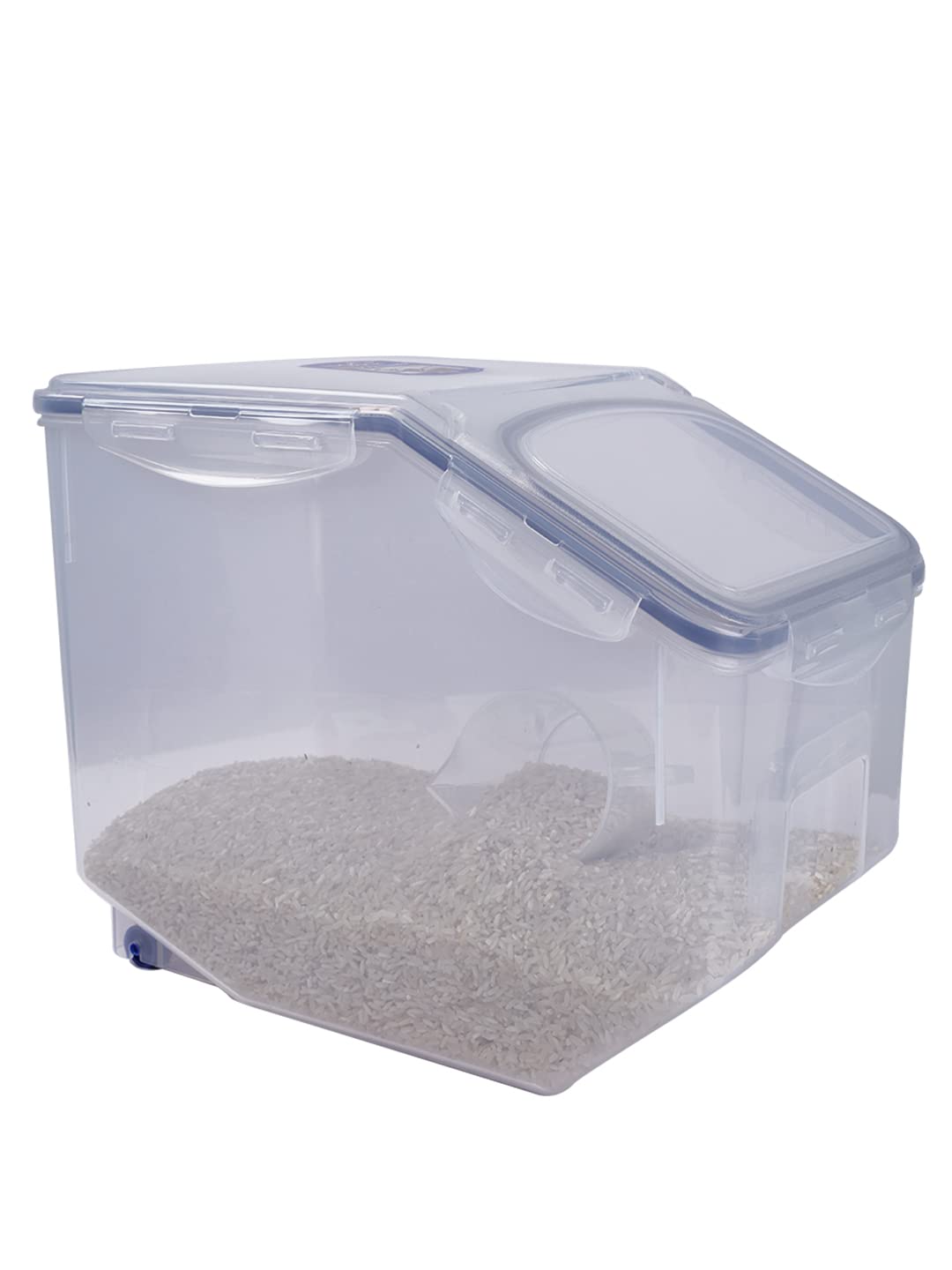 LOCK & LOCK Easy Essentials Food Lids (Flip-Top) / Pantry Storage, BPA Free, Top-50.7 Cup-for Rice, Clear
