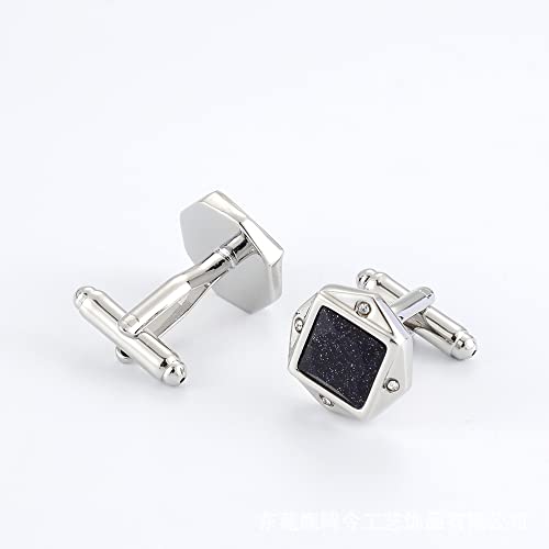 Men's Cufflinks Fashion Cufflinks Geometric Elegant Romantic Cuff Neck Tie Clip Set