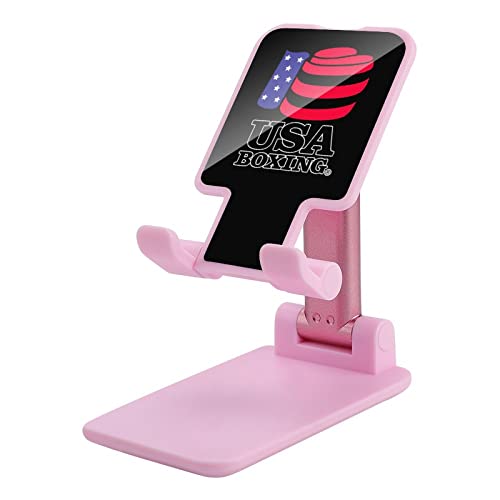 USA Boxing Foldable Desktop Cell Phone Holder Portable Adjustable Stand for Travel Desk Accessories