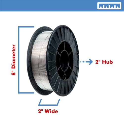 PGN Flux Core MIG Wire - E71T-GS - 0.030 Inch - 10 Pound Spool - Gasless Mild Steel MIG Welding Wire with Low Splatter - For All Position Arc Welding and Outdoor Use
