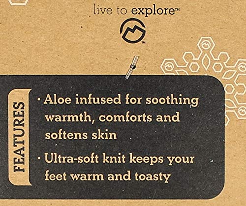 Magellan Outdoors Women's Lodge Socks Aloe Infused Soothing Spa Socks for Women and Men (Black Rugby Stripe, Large)