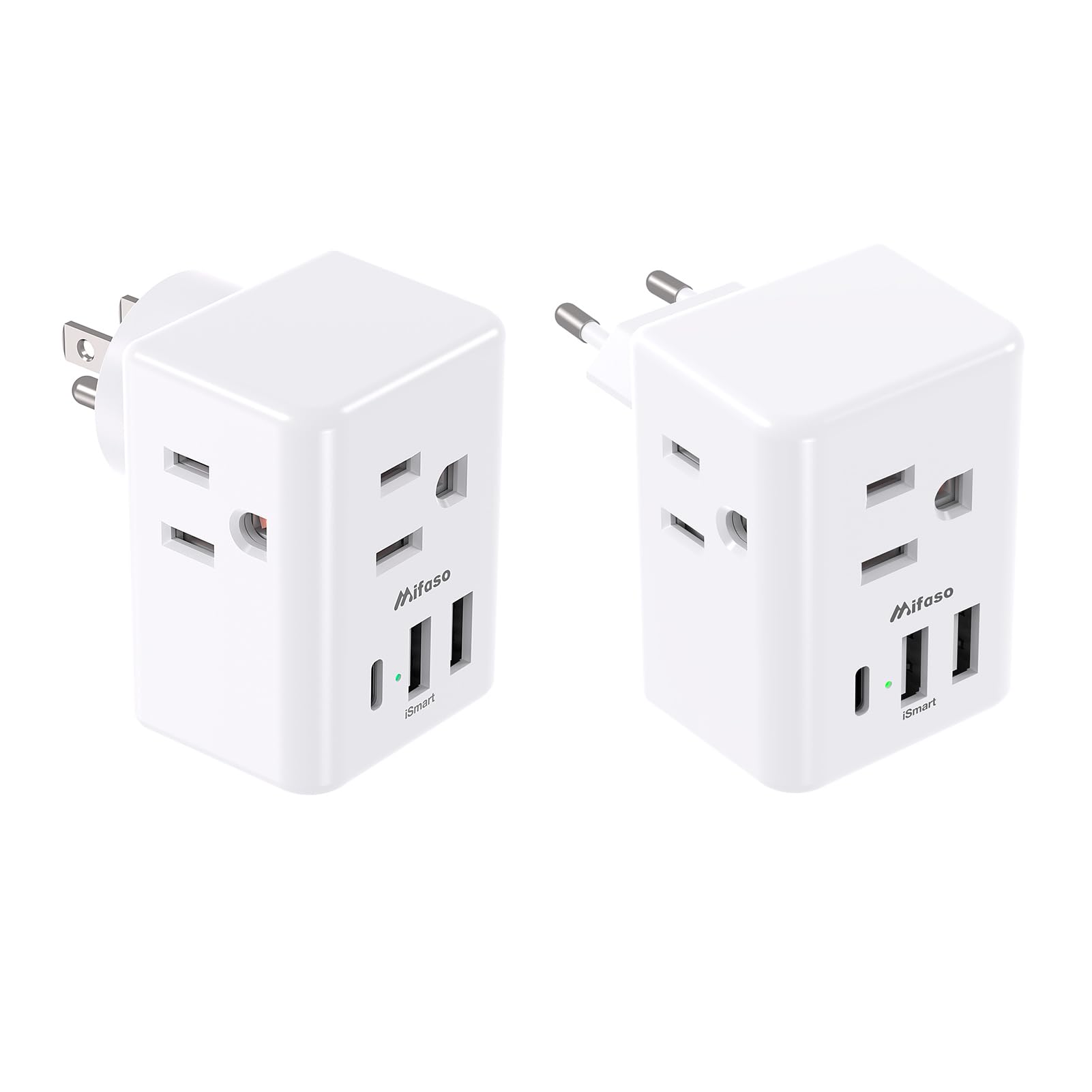 Outlet Extender Multi Plug Outlet - USB Wall Charger with 3 USB Ports (1 USB C), No Surge Protector Cruise Essentials for Ship and Travel, ETL Listed