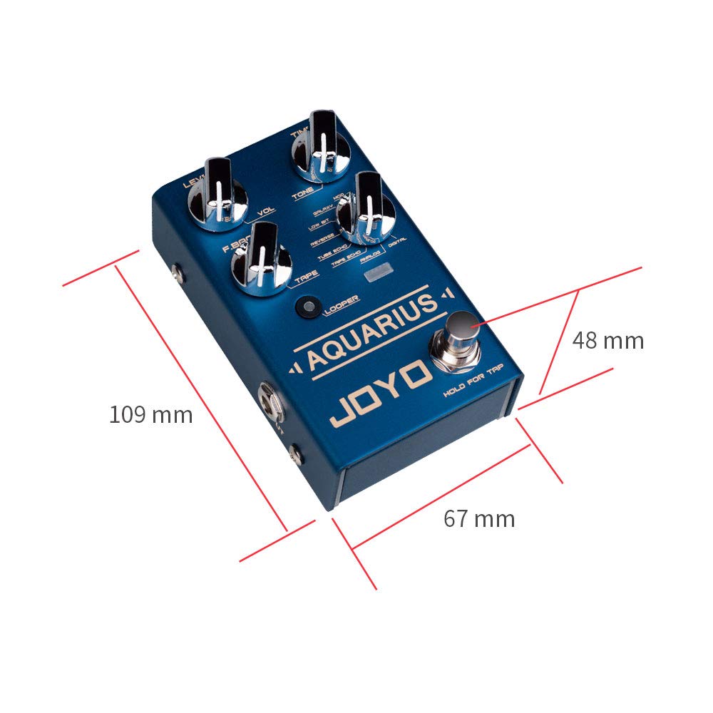 JOYO R-07 AQUARIUS Delay Looper Electric Guitar Effect Pedal