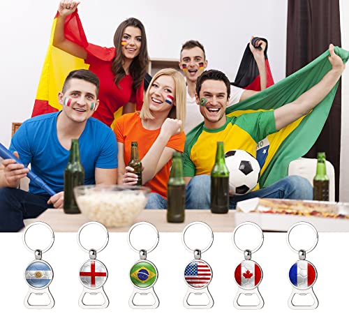 Mexican Flag Beer Bottle Opener KeyChain, Mexico Flag Keychain for Dad Papa Men Husband Birthday Gifts(Mexico)