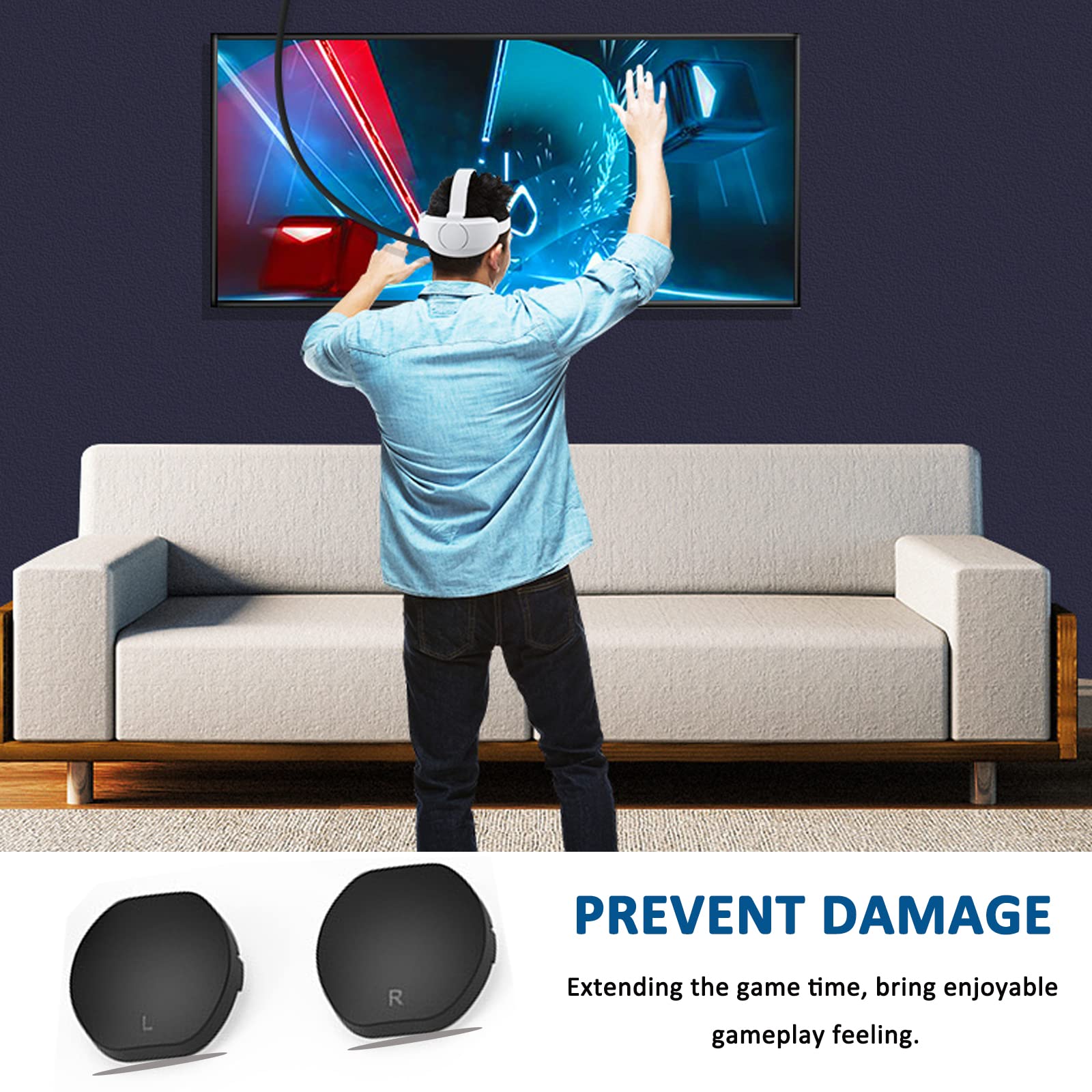 NINKI Compatible Camera Lens Protector Cover for PS VR2 Lens,Anti-Dust Protective Caps for PlayStation VR2 Lens Screen Cover,Hard Anti-Scratch Shell Len Cover PS VR2 PlayStation VR2 Accessories -Black