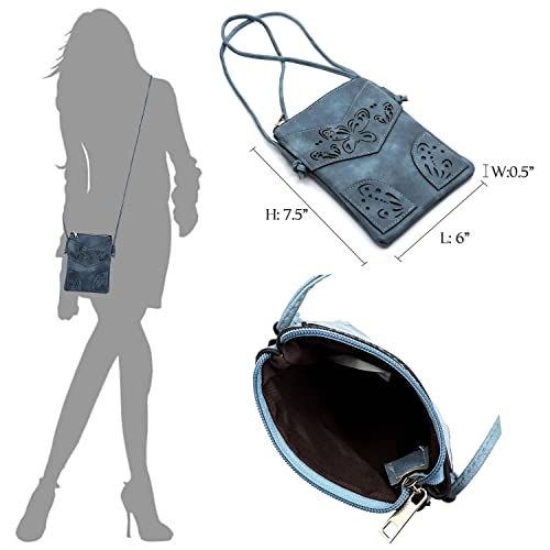 MIZUBA Women's Small Crossbody Bag Cell Phone Purse Holder Crossover Long Over the Shoulder Sling Purse (7-Mustard)