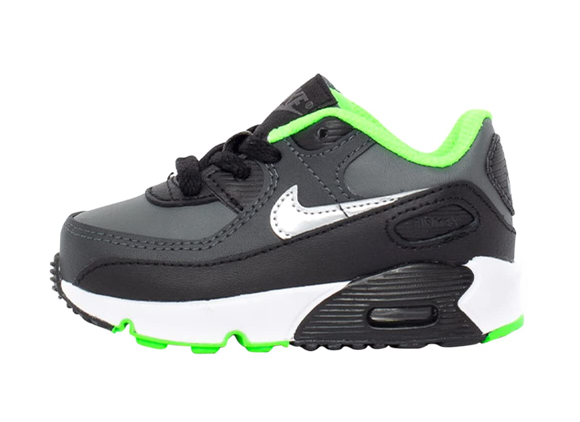 Nike Toddler's Air Max 90 LTR Black/Chrome-Dk Smoke Grey (CD6868 016) - 6