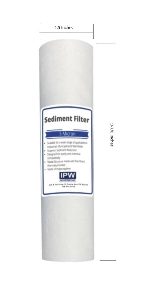 IPW Industries Inc-16 Pack Polypropylene Sediment Water Filter Cartridges Compatible with GE GXWH04F Models β Remove Bad Taste & Odor β Whole House Replacement Water Filter Cartridg
