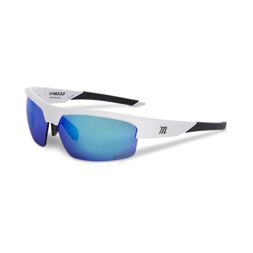 Marucci - MV463Y 2.0 Matte White-Green W/Blue Mirror (MSNV463Y2-MW-B)