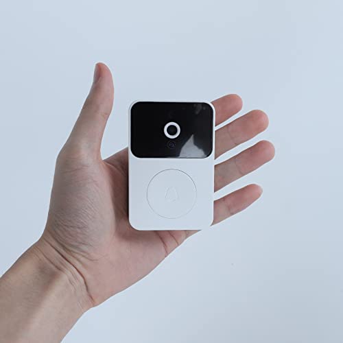 Intelligent Visual Doorbell Smart Wireless Remote Video Doorbell Hd Night Vision Home Two-Way Intercom Remote Monitoring Capture WiFi Rechargeable Security Door Doorbell