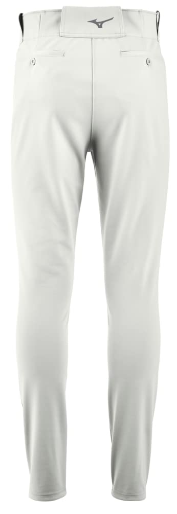 Mizuno Men's Standard Premier PRO Tapered Pant, White, Small
