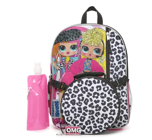 LOL Doll Backpack With Lunch Box Set - LOL Dolls Backpack And Lunch Box For Girls Bundle with Stickers, More | LOL Dolls School Backpack
