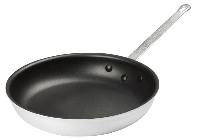 Winco AFP-14XC Commercial-Grade Aluminium Fry Pan/Skillet, 14", Silver