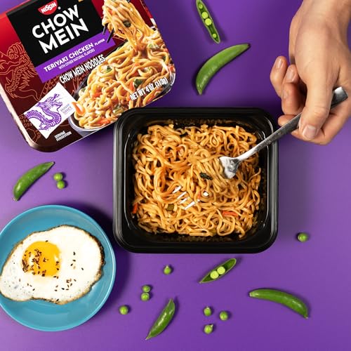 Nissin Chow Mein Teriyaki, Chicken, 4 Ounce (Pack of 8)