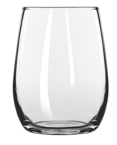 Libbey Stemless 6 Ounce Wine Taster / Mini / Sample Glass 260, Set of 6 w/ FDL Party Picks