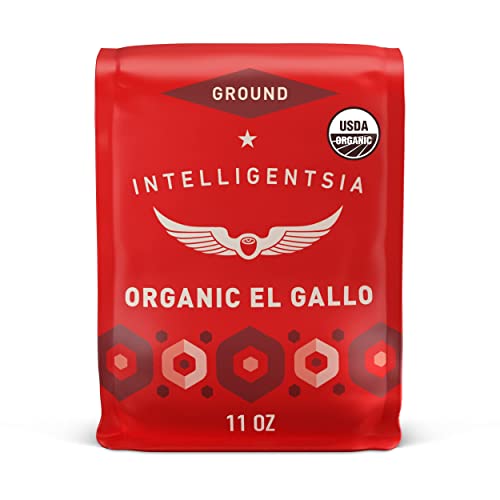 Intelligentsia Coffee, Light Roast Ground Coffee - Organic El Gallo 11 Ounce Bag with Flavor Notes of Milk Chocolate, Honey and Cola