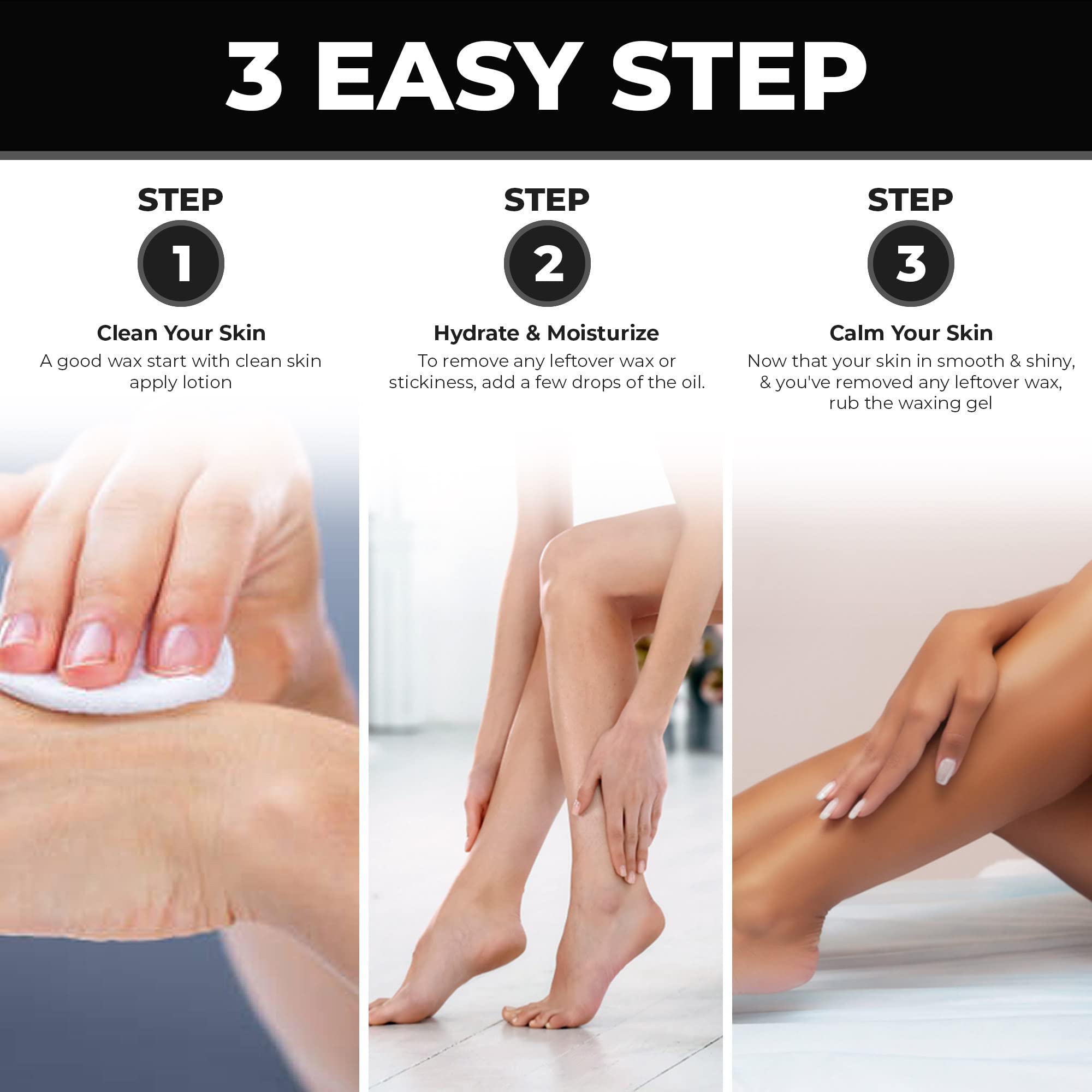 Nova Wax Pre and Post Waxing Products, Before and After Waxing Skin Care for Professional Estheticians, Waxing Kit.