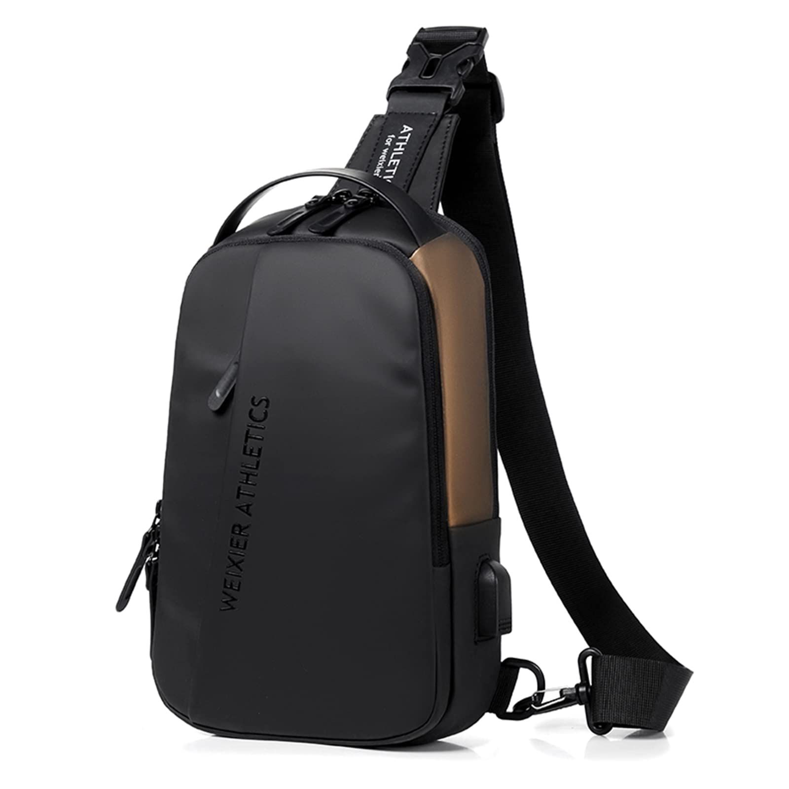 Konelia Crossbody Sling Bag Men Backpack Shoulder Bag Waterproof Chest Bag Backpack for Hiking Walking Biking Travel Cycling