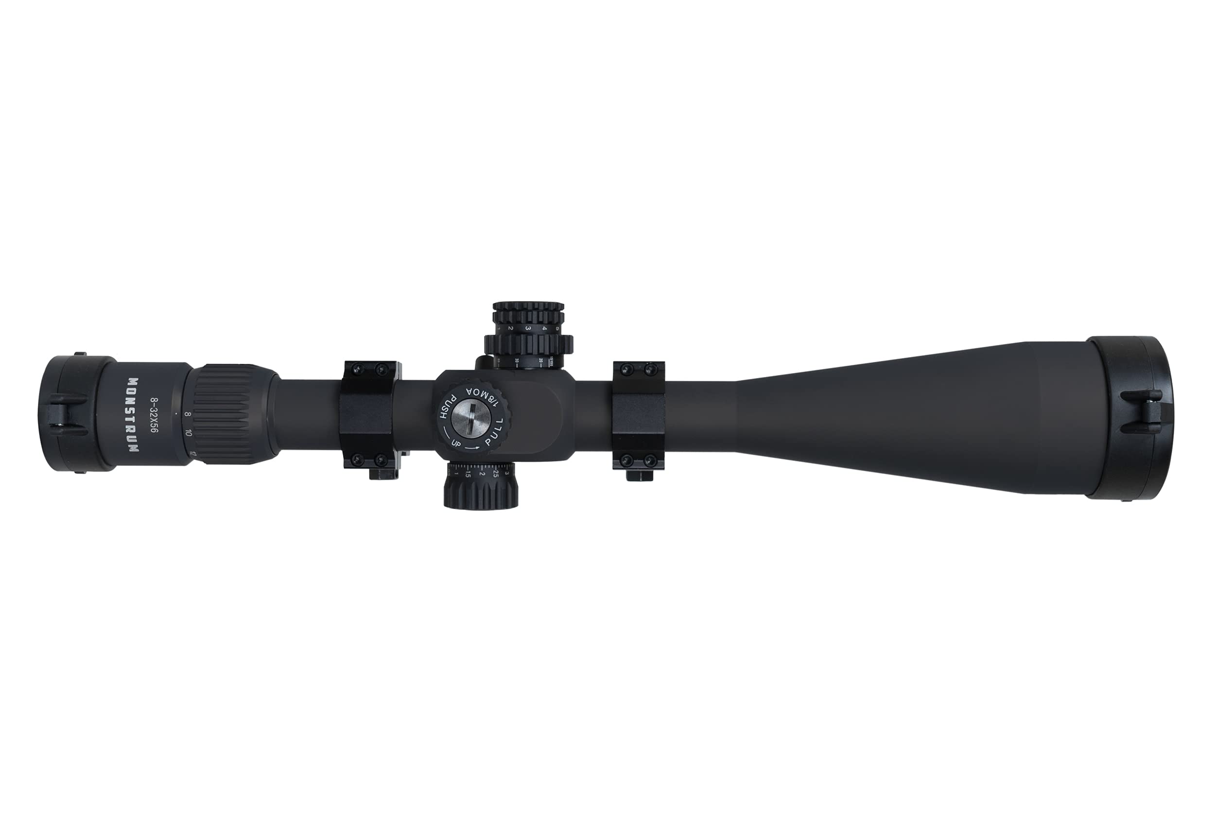 Monstrum G3 8-32x56 FFP Rifle Scope | Monstrum Extended Length Offset Scope Mount | 30 MOA | Bundle
