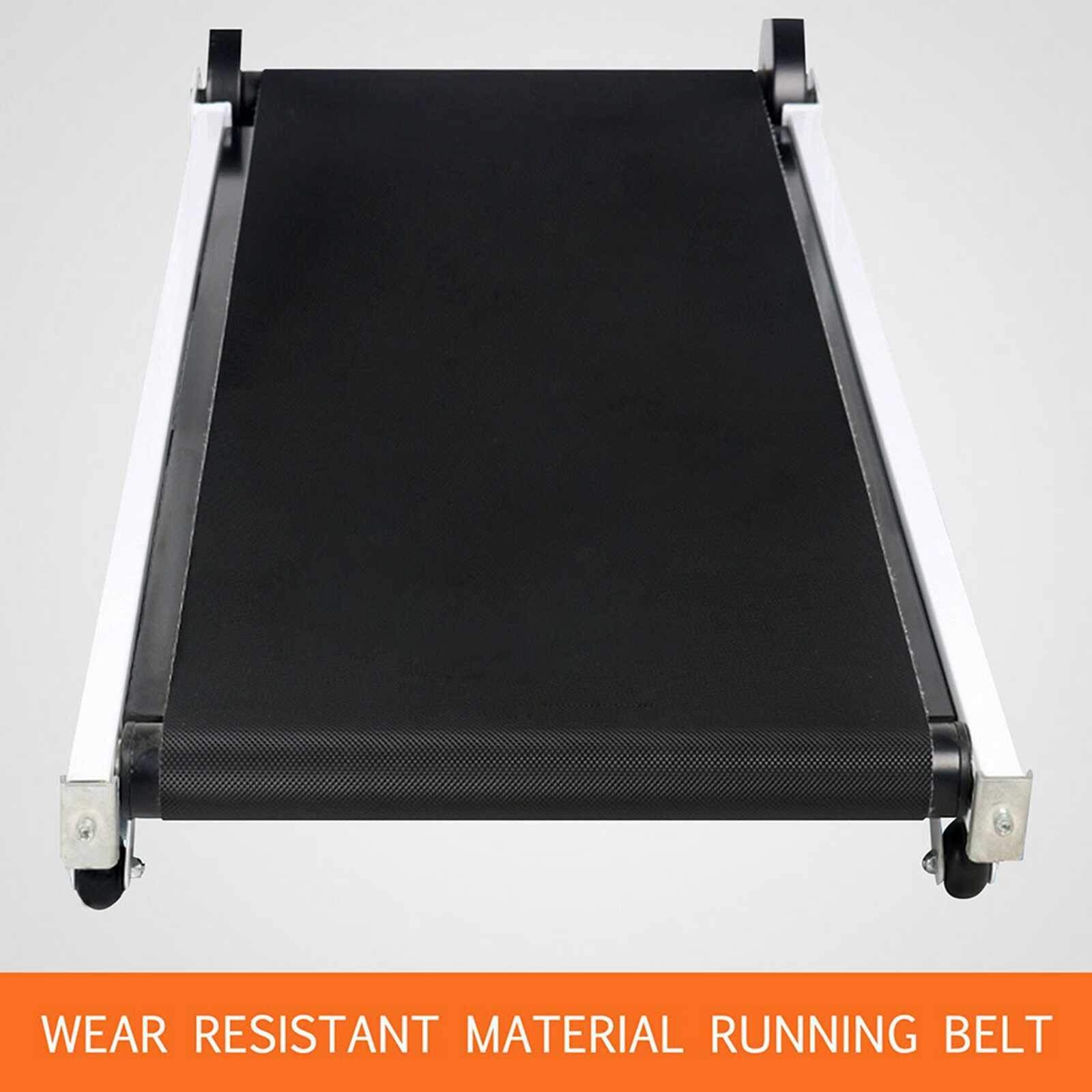 Manual Walking Treadmill with LCD Display, Compact Folding,Slope Adjustment,Portability Wheels Perfect for Home Use