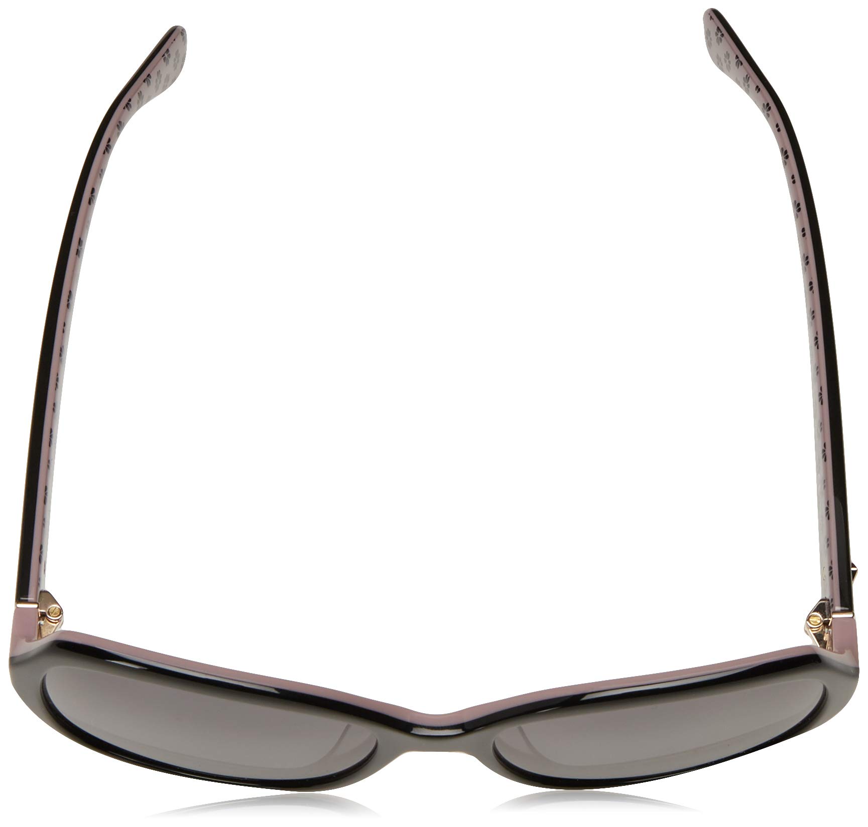 Kate Spade New York womens Amberlynn/S Sunglasses, Black Pink/Polarized Gray, 57mm 18mm US