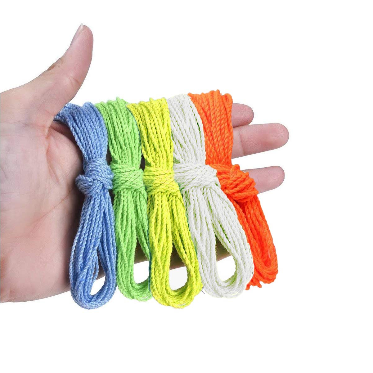 MAGICYOYO 100% Polyester Professional Yoyo Strings for Responsive and Non Responsive Yoyos - Pack of 25,Blue, Green, White,Yellow, Orange