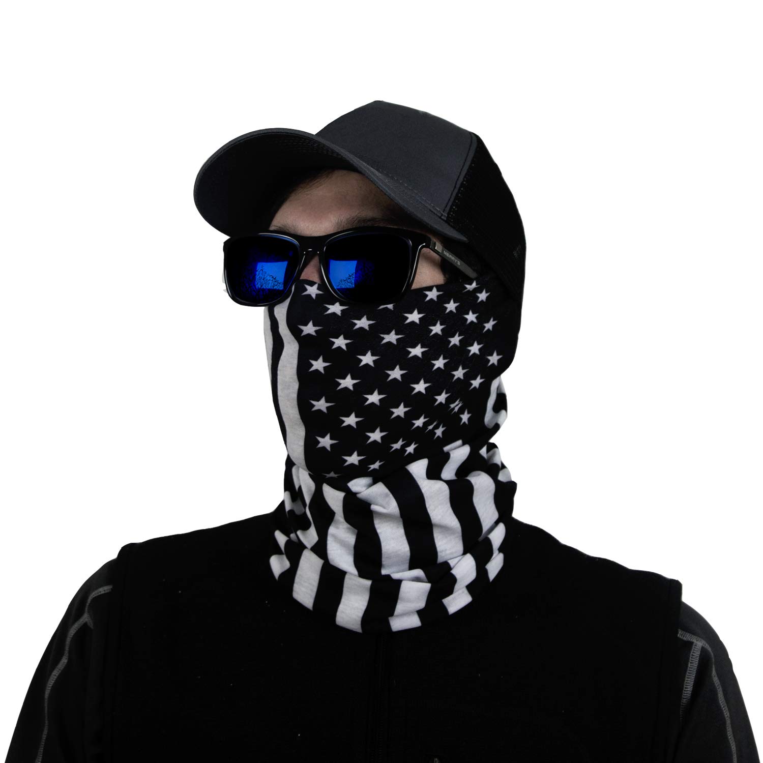 International Tie Maryland Flag Bandana – Face Mask, Soft & Breathable Material Multi-Functional Neck Gaiter, Balaclava, Sunmask or Headband