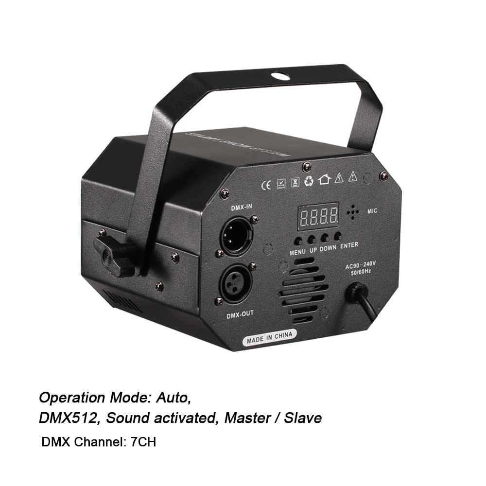 Laser Lights DJ Lights, Olaalite RGB Starry Sky Party Laser Stage Light, Disco Club Pattern Light with Sound Activated & DMX Control, Perfect for Wedding Party Disco Stage & DJ Lighting