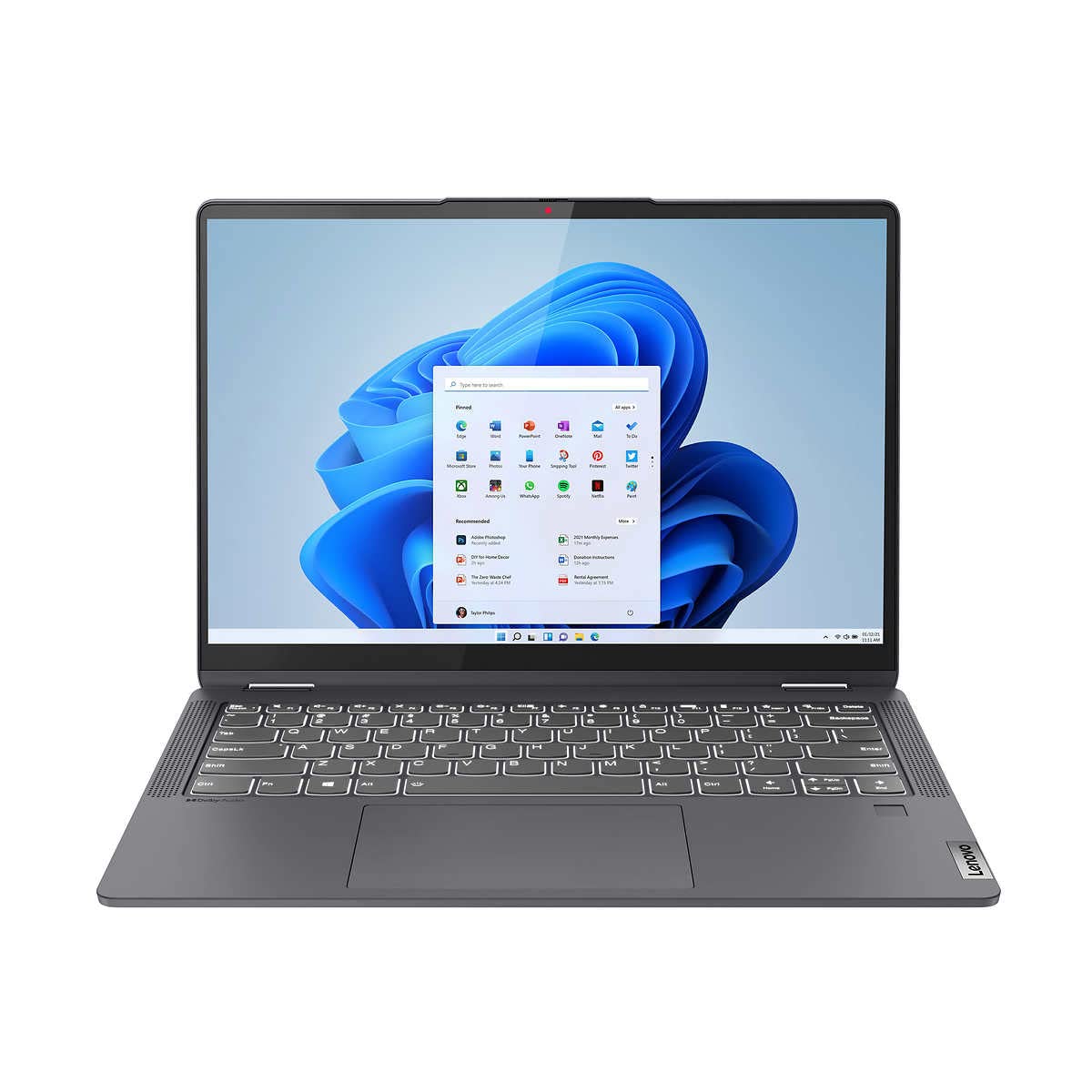 Lenovo IdeaPad Flex 5 2022~14" 2.2K Touchscreen 2-in-1 Laptop 8-Core AMD Ryzen 7 5700U ~ 16GB RAM 512GB SSD ~ Radeon Graphics HDMI USB-C ~ Backlit KB ~ w/FP Reader ~ Windows 11 WWC 32GB USB