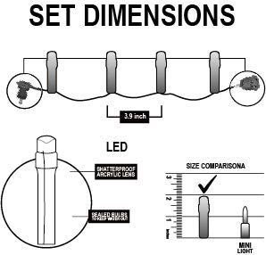 Joiedomi 100-counts LED Christmas Light, 8 Modes 32.8 ft Purple Christmas String Lights (Single Stranded), Purple Lights for Indoor/Outdoor Christmas Decorations