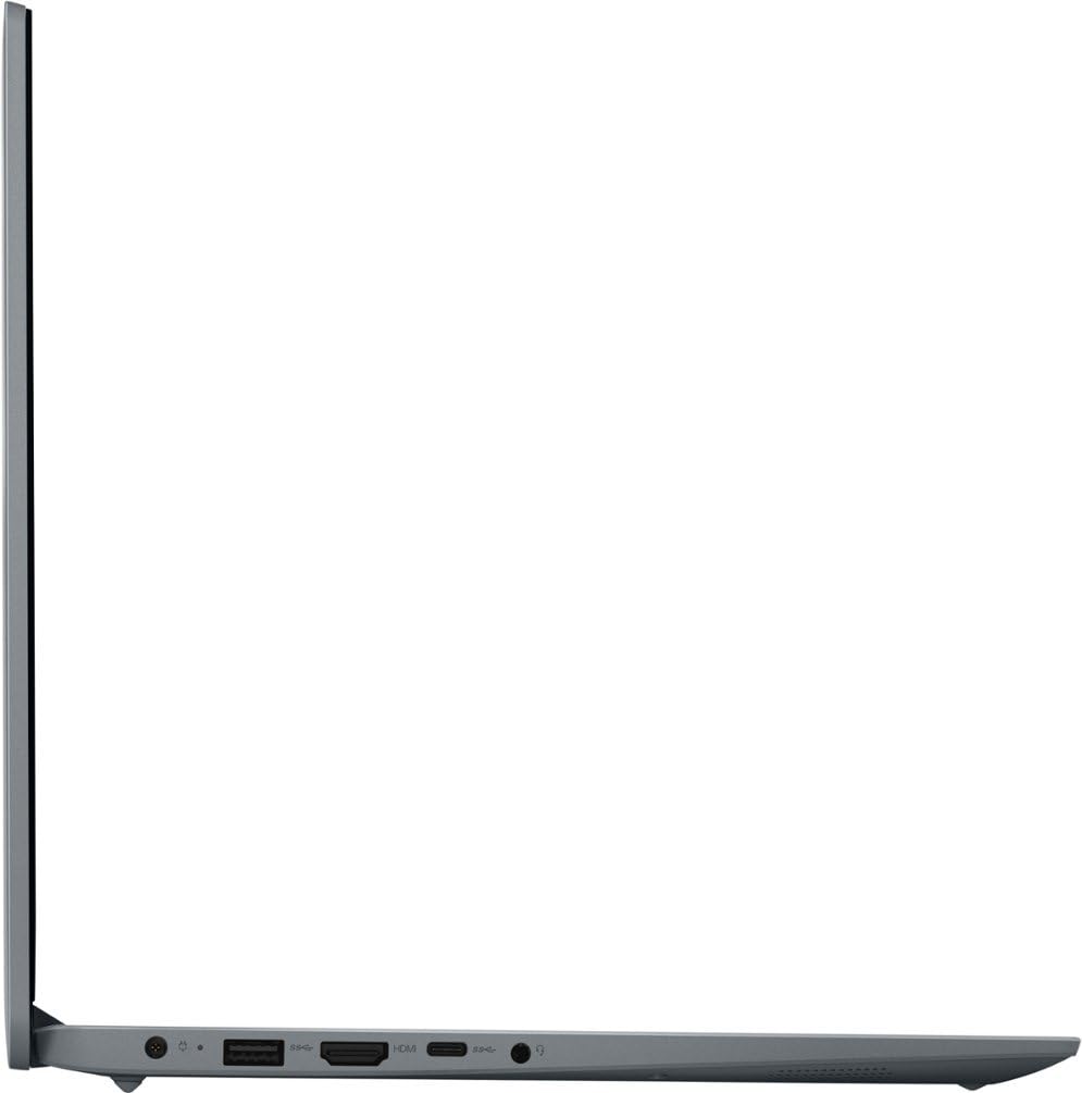 Lenovo Ideapad 1 15.6" HD Laptop | AMD Athlon Silver 7120U Processor | 4GB RAM DDR5| 128GB SSD | AMD Radeon Graphics | Windows 11 Home | Grey | Bundle with USB 3.0 Hub
