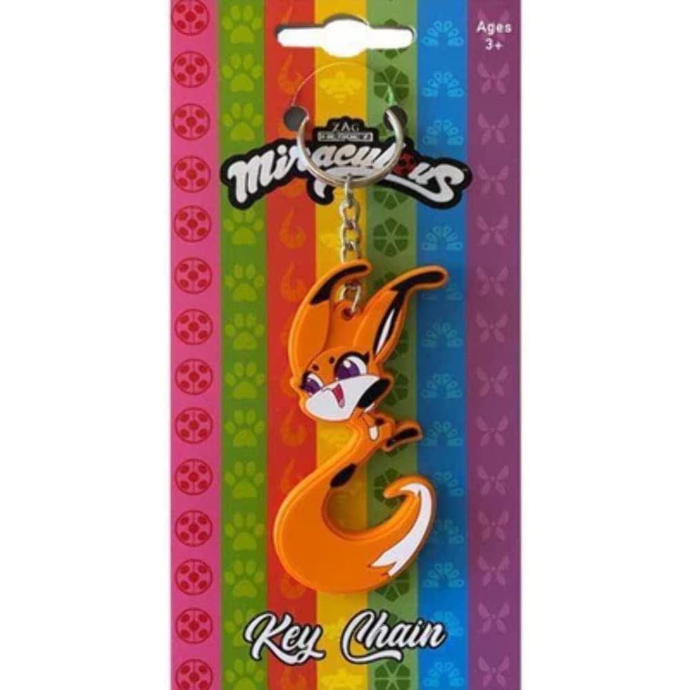 ZAG STORE - Miraculous Ladybug - Keychain Trixx, Orange, 80mm