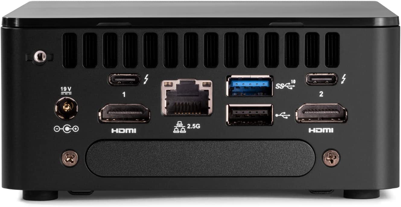 Intel NUC 12 Pro NUC12WSHi7 Mini PC, Intel i7-1260P, 32GB RAM + 1TB NVMe Gen 4, Intel Iris Xe Graphics 8K, 4 Display Capable, WiFi 6E, Windows 11 Pro (32GB RAM + 1TB NVMe)