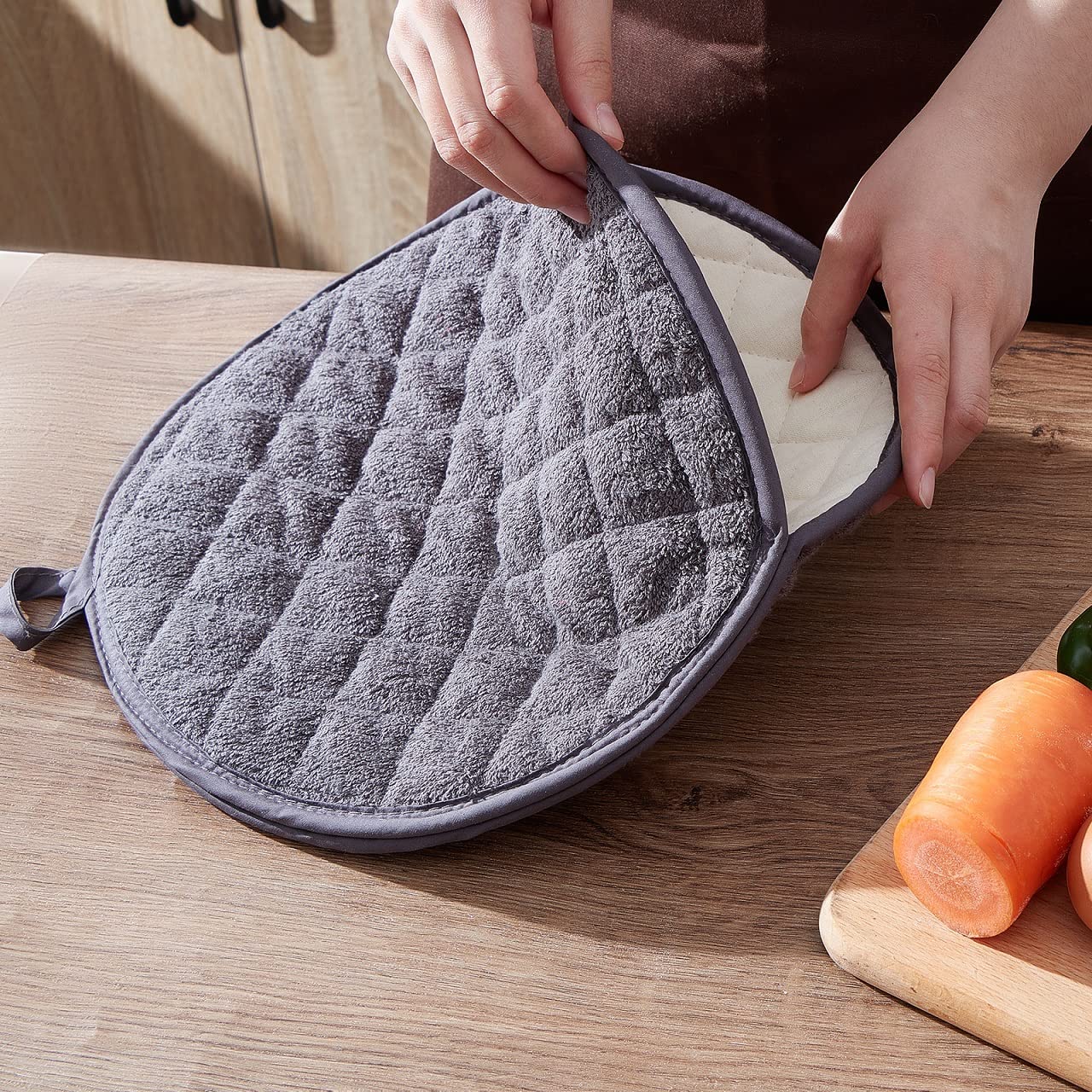 Lifaith ortilla Warmer,Tortilla Server,Pancake Keeper,Size 12β High Density Fabric Keep Warm,Bag to Keep Food Warm (Dark Grey) β¦