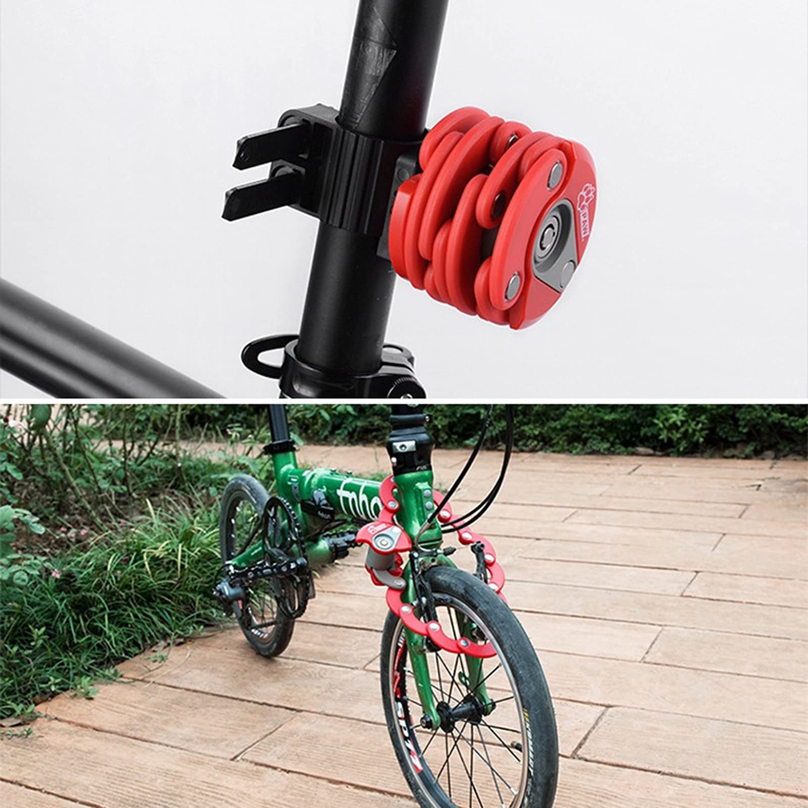 LHQ-HQ Bicycle Hamburger Lock Key Lock Heavy Duty Anti-Theft High Security Alloy Steel Lock with 3 Keys