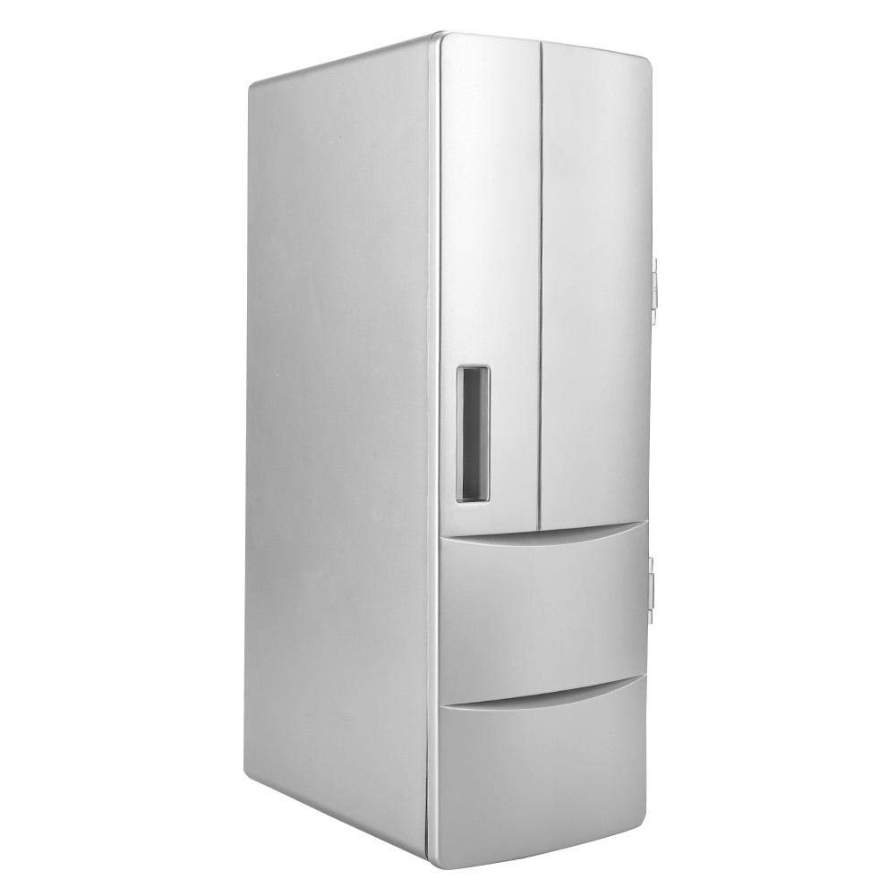 hong Versatile Insulation Mini Fridge Freezer, USB Frideg Small Fridge Freezer, for Home Car Boat or